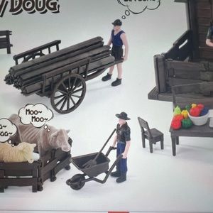 Happy Farm World | Toys | Happy Farm World Two Story Barn 87 Pcs Set ...